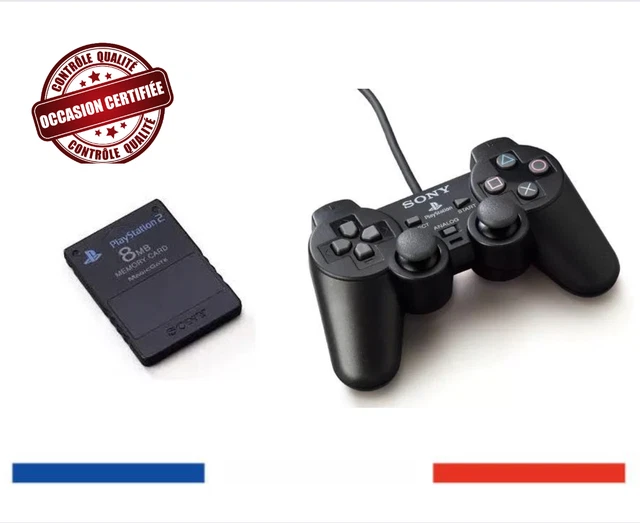 PACK MANETTE OFFICIELLE PlayStation 2 PS2 SCPH 10010 Carte mémoire SCPH ...