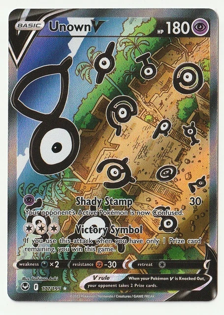 UNOWN V 177/195 (Art complet alternatif) - Pokémon JCC - SWSH12 ...