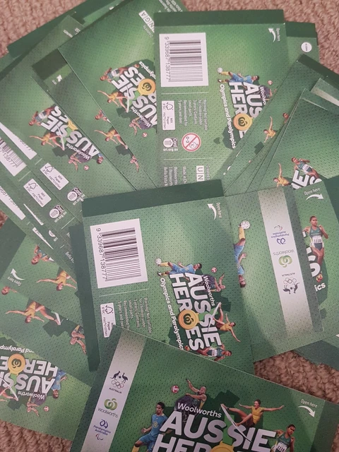 10 OF WOOLWORTHS Aussie Australia Heroes Olympic Stickers $9.99 ...