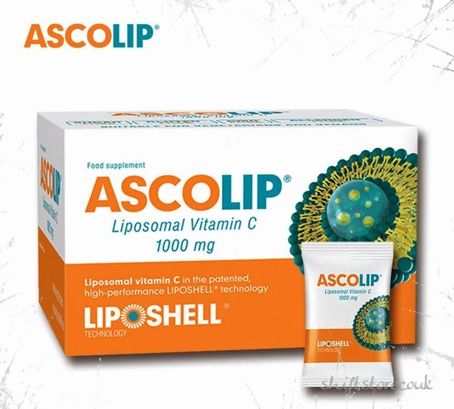 ASCOLIP LIPOSOMAL VITAMIN C 1000mg 30 sachets, Supplement | Original | UK STOCK £32.99 - PicClick UK
