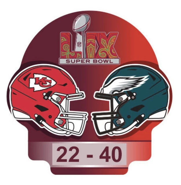2024 2025 NFL Super Bowl LIX Champions Philadelphia Eagles Dueling ...