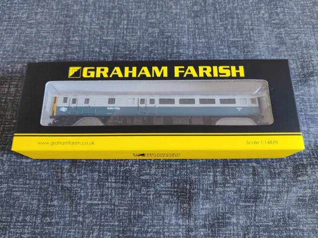 GRAHAM FARISH N gauge BR blue grey Mk2F DBSO Driving Brake 374-650 NEW ...
