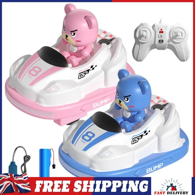 SET OF 2 RC Battle Stunt Cars Music Spray Light Ejecting RC Race Car ...