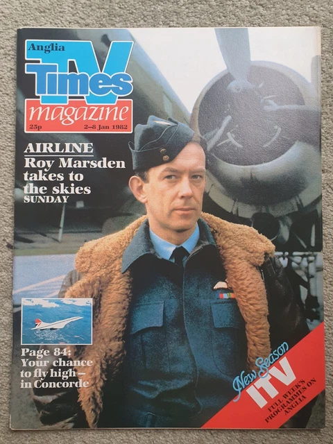 TV TIMES 2-8 Jan 1982 Anglia Edition Roy Marsden in Airline £20.00 ...