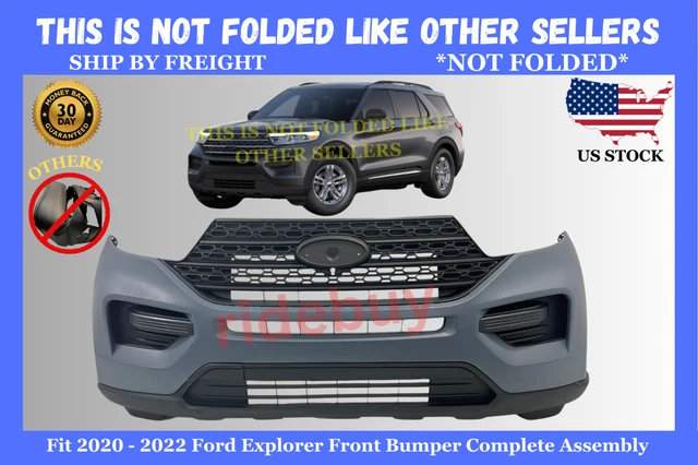 FIT 2020 - 2022 Ford Explorer Base/XLT Front Complete Bumper Assembly ...