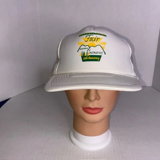 VINTAGE NISSIN SCHUYLKILL County Fair 20th Anniversary Trucker Snapback ...