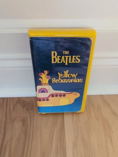 THE BEATLES YELLOW Submarine VHS Yellow Clamshell Trippy Cartoon Movie ...