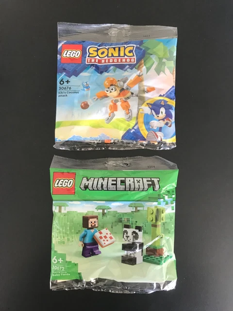 POLYBAG LEGO 30672 Minecraft + 30676 Sonic NEUFS EUR 9,99 - PicClick FR