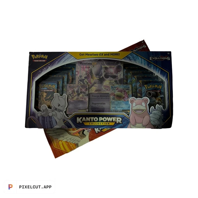2016 POKEMON EVOLUTIONS Mewtwo Kanto Power Collection - 10 Packs & 3 ...