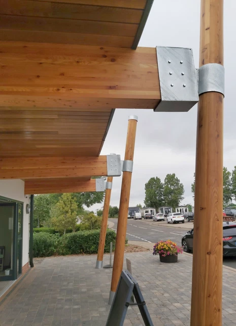 GLULAM BEAM JOIST Purlin Softwood Planed Engineered Wooden Large Timber ...