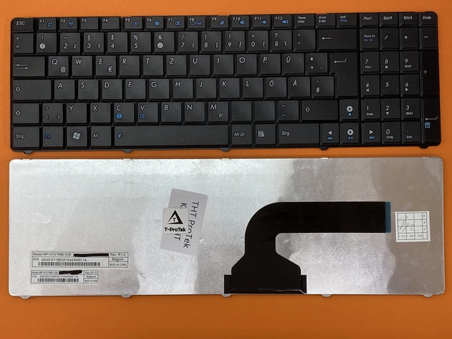 GERMAN BLACK KEYBOARD Keyboard Version 2 Comp. for ASUS A54H, A54C £15. ...