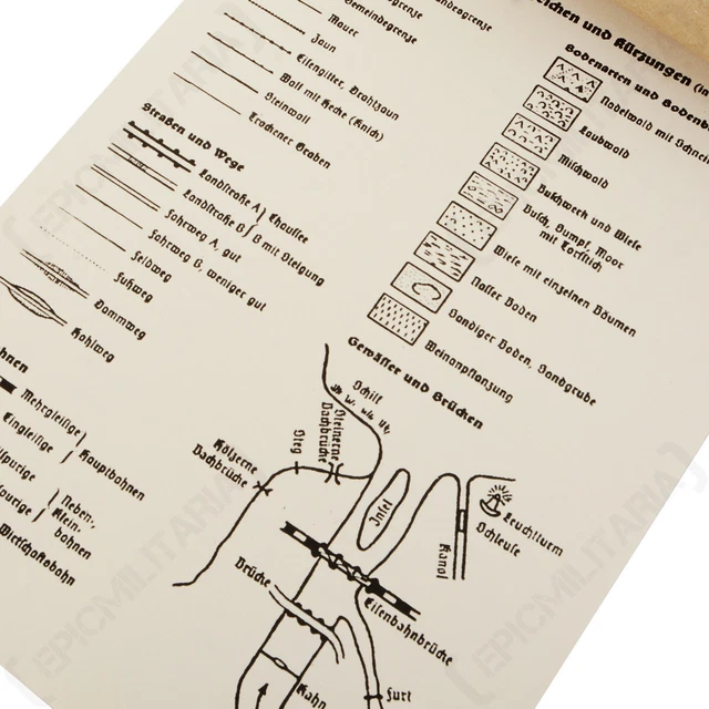 WW2 GERMAN ARMY Map Case Notebook - Military Soldier Writing Pad ...
