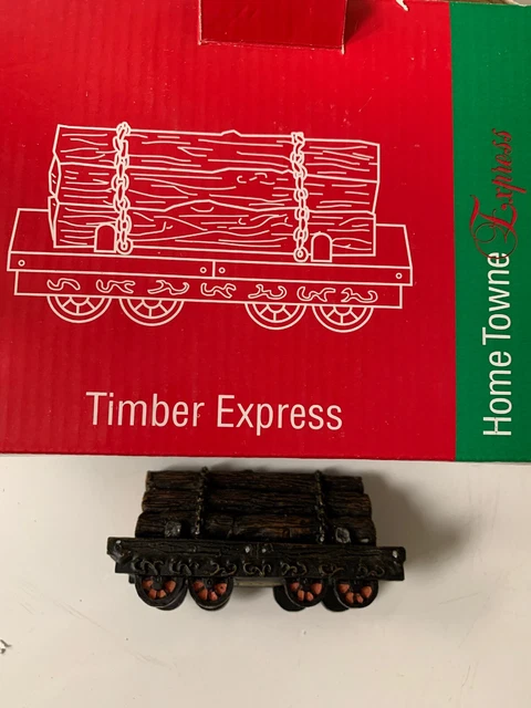 JC PENNEY HOME Towne Timber Express Train Car Christmas Collection 1998 ...