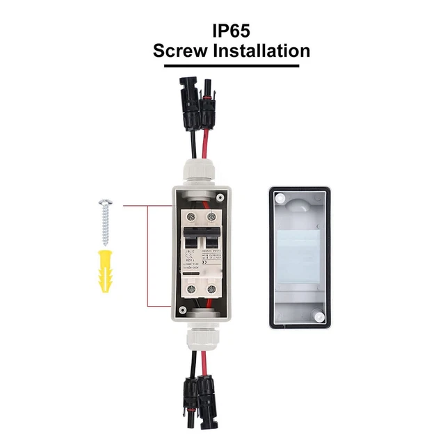 BOX DC12400V AC90400V DC Circuit Breaker 32A Solar Circuit Breaker PV ...