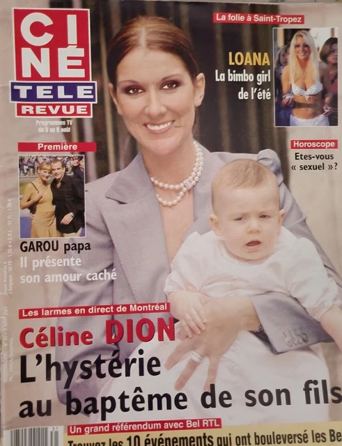 CÉLINE DION. magazine Ciné télé revue. 2001. Neuf. EUR 10,00 - PicClick FR
