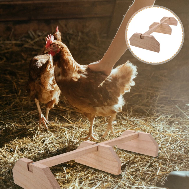 WOODEN HEN SWING Stand Chicken for Coop Hens Standing Perch £11.95 ...
