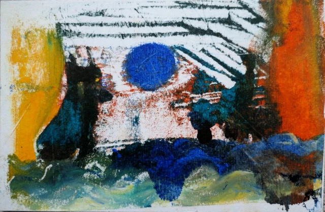 ADRIENNE PEVERALL (ST Ives XX-XXI) Mixed Media. Abstract Landscape £38. ...