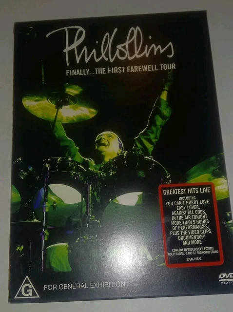 PHIL COLLINS FINALLY the first farewell tour dvd region 4 Very Good ...