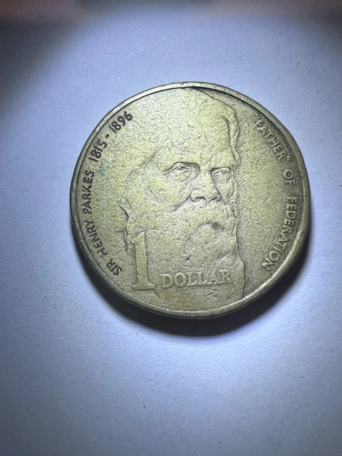 RARE MINT ERROR 1996 Australian $1 Dollar Coin Sir Henry Parkes £518.25 ...