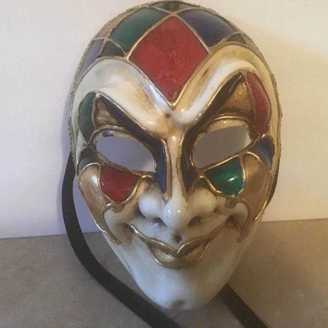 ITALIAN FULL FACE Authentic Venetian Mask Souvenir wall hanging ...