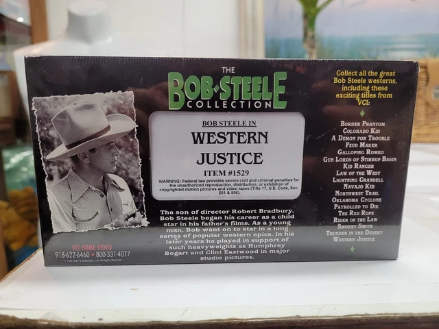 THE BOB STEELE collection Western Classics VHS FACTORY SEALED / r4 t6 £ ...