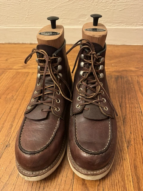 RED WING HERITAGE 8138 Men's Classic Moc Toe Boot Size US 8 D Briar Oil ...