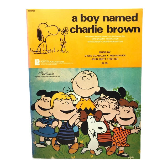 PEANUTS A BOY Named Charlie Brown Songbook Easy Piano Teaching Pieces ...