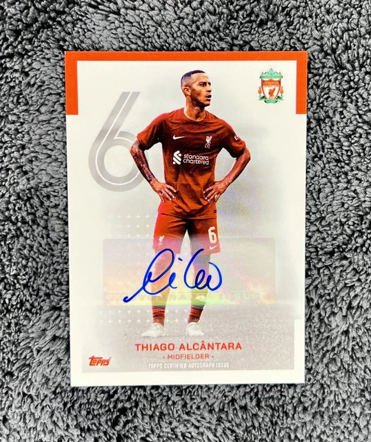 THIAGO ALCANTARA 2023 Topps Liverpool Team Set AU-TA Auto EUR 7,47 ...