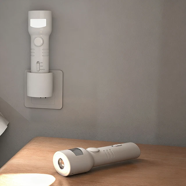 RECHARGEABLE SENSOR LIGHT LED Emergency Detector Night Position Lamp ...