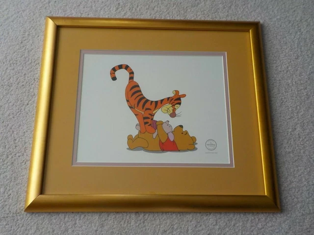 DISNEY MR. MS. Winnie the Pooh Tigger Piglet Cel Original Limited Rare ...