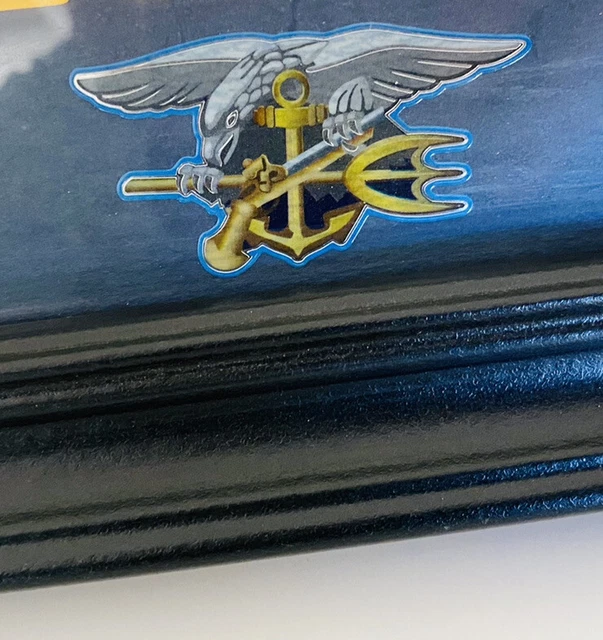 US NAVY SEALS Trident Officer Sea Air Land Military Spec Ops Framed ...