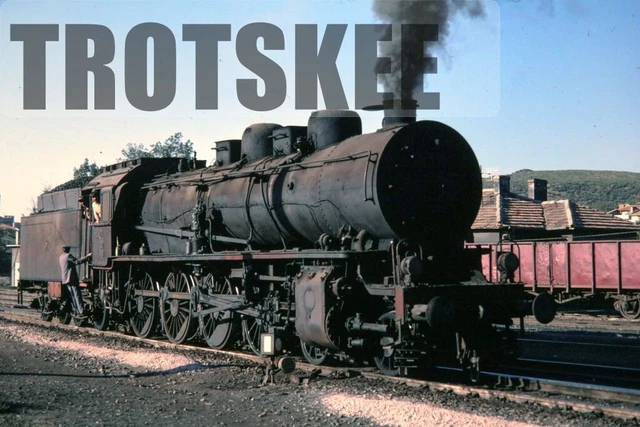 35MM SLIDE TCDD Turkish Railways Steam Loco 46005 Tavsanli 1985 ...