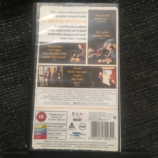 LOCK STOCK AND Two Smoking Barrels VHS Video Cassette Film Vinnie Jones ...