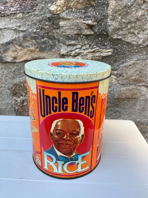 ANCIENNE BOITE TOLE Publicitaire - UNCLE BEN'S RICE - EUR 23,00 ...