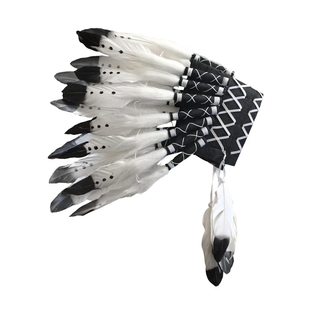 CHIEF INDIAN HAT Artificial Feather Headdress for Carnival Stage ...