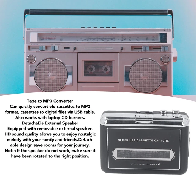CLEAR STEREO AUTO Reverse Cassette Player With Detachable External ...