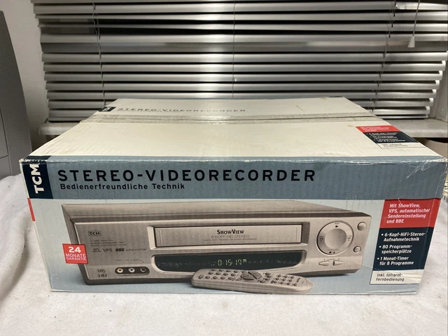 TCM VHS-VIDEORECORDER 6-KOPF NEU inkl. OVP NEW - 2 JAHRE GARANTIE EUR ...