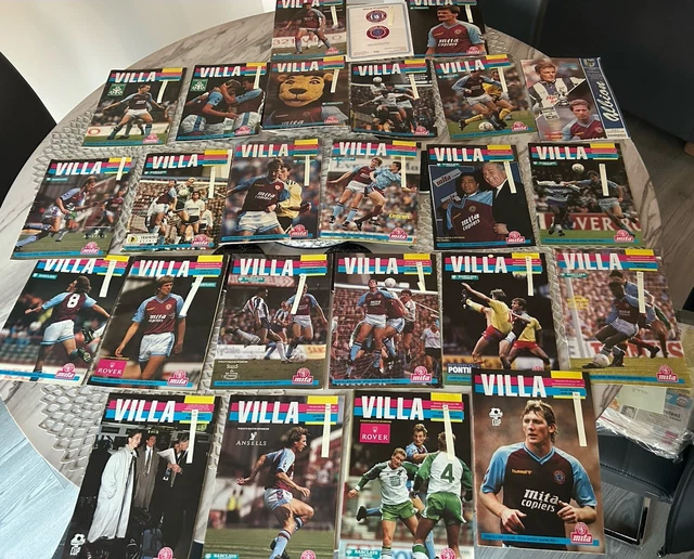 ASTON VILLA FOOTBALL programmes £10.00 - PicClick UK
