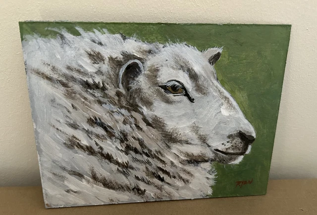 SHEEP'S FACE BY a Norfolk Local Artist - Ryan - New £8.00 - PicClick UK