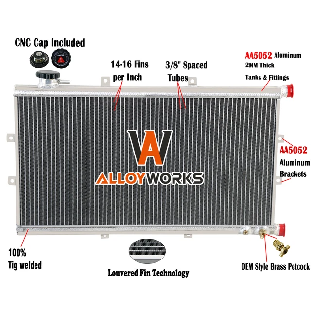 ALUMINUM AIR TO Water Radiator Air-Liquid Heat Exchanger Cooler ...