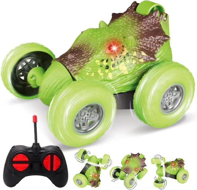 DINOSAUR 360° STUNT RC Car for Kids Boys Girls with LED Eyes Toy Gift £ ...