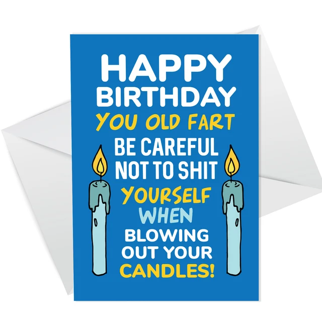 FUNNY 40TH 50TH 60th Birthday Card For Men Dad Grandad Uncle Joke Funny ...