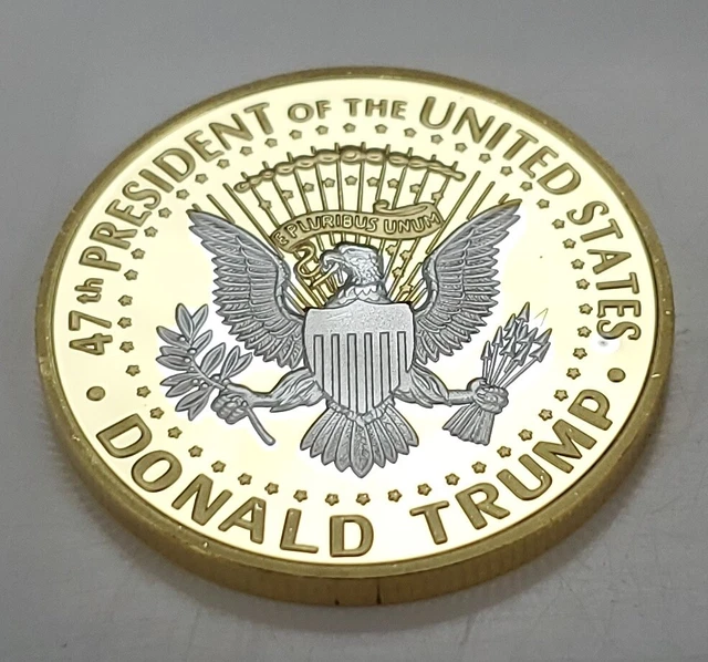 DONALD TRUMP 2024 Gold Silver Coin Old USA President Assassination ...