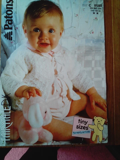 PATONS FAIRYTALE DK 8558 Knitting Pattern -Matinee Jacket $2.90 ...