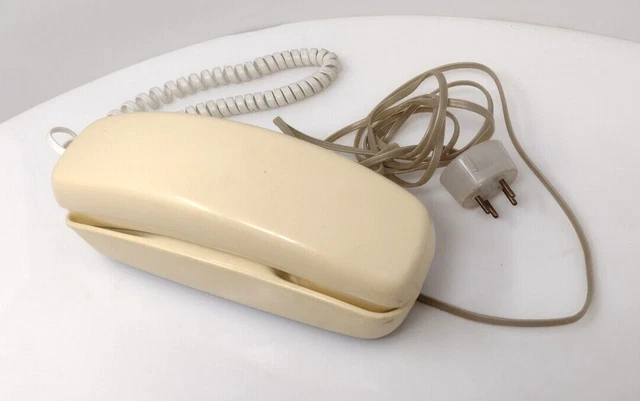 VINTAGE WESTERN ELECTRIC Bell Trimline Touch Tone Telephone Beige w 4 ...