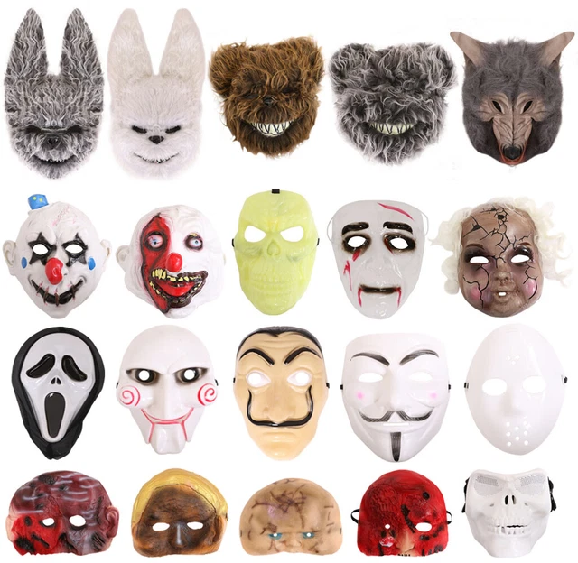 HALLOWEEN MASKS HORROR Movies Scary Adults Clown Killer Unisex Fancy ...
