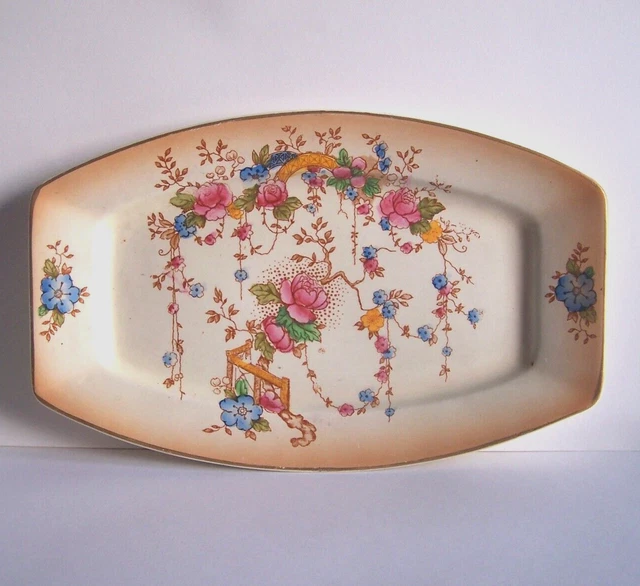 VINTAGE CERAMIC 'CROWN Devon/ Fieldings ' Tray / Serving Plate 'May ...
