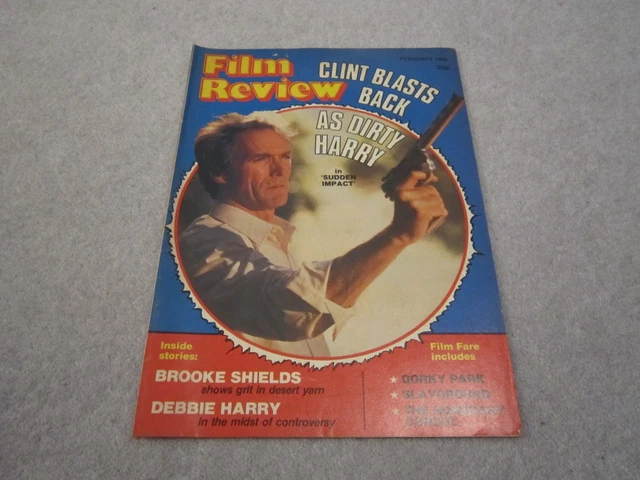 FILM REVIEW MAGAZINE,FEBRUARY 1984 ,Clint Eastwood as Dirty Harry ...