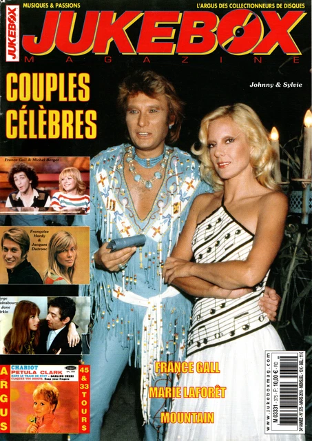 JUKEBOX MAGAZINE Gainsbourg - Jane Birkin -Hallyday Vartan Gall Hardy ...