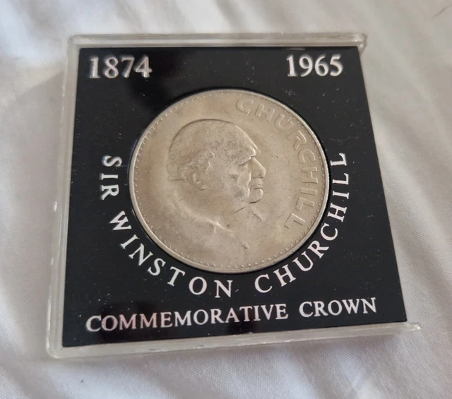 SIR WINSTON CHURCHILL commemorative crown coin 1965 £5.00 - PicClick UK